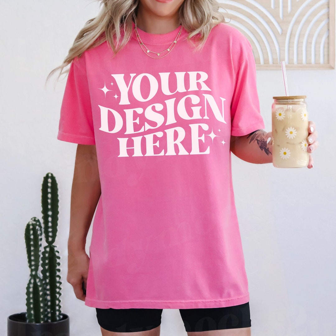 Comfort Colors Crunchberry Shirt Mockup C1717 Crunchberry Mockup 1717 ...