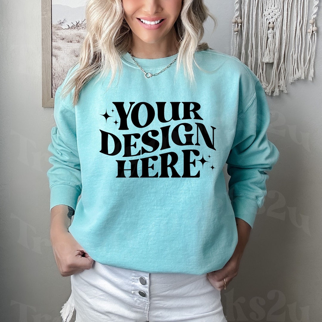 Comfort Colors 1566 Chalky Mint, 1566 Chalky Mint Mockup, Comfort ...