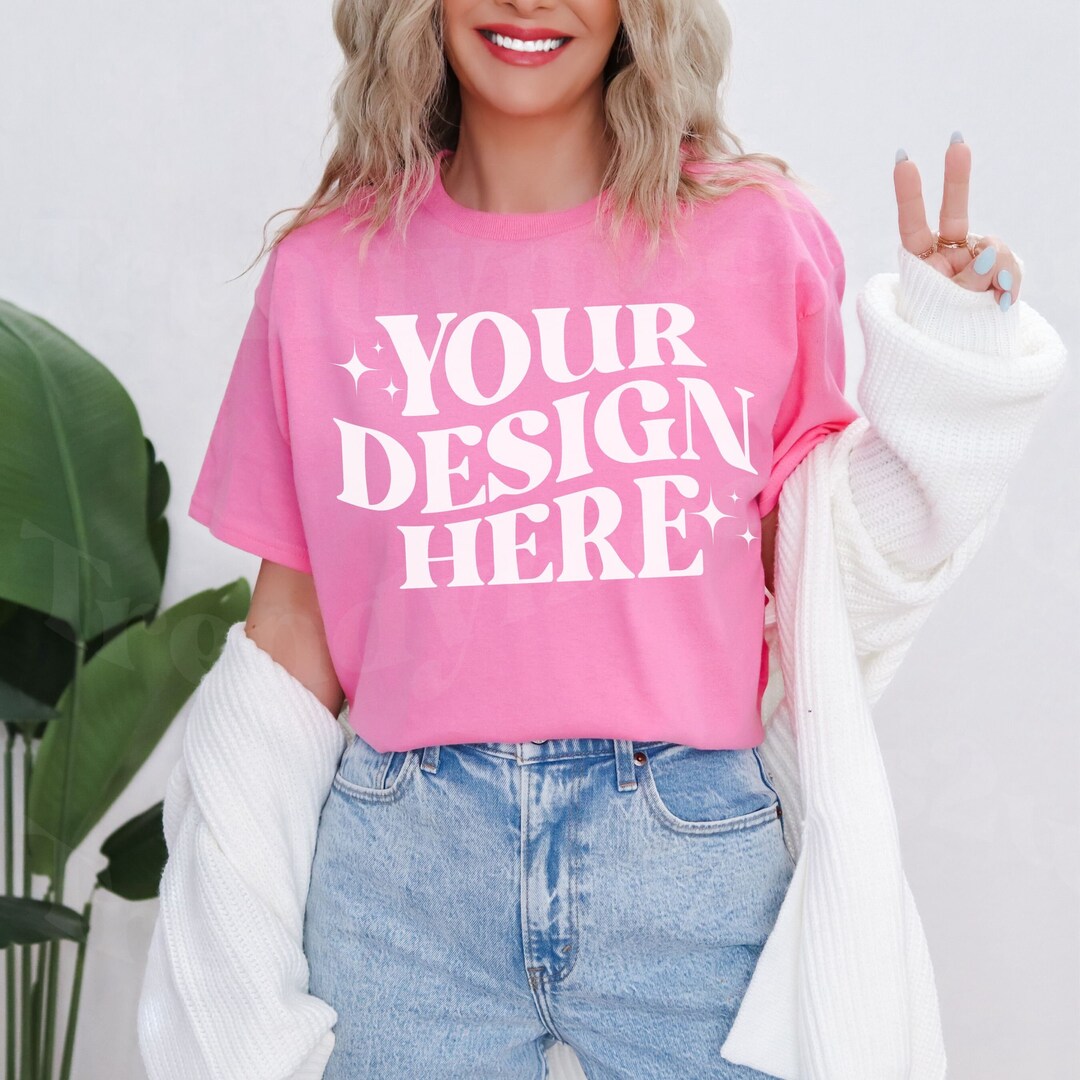 Gildan 5000 Azalea Shirt Mockup Gildan 5000 Mockup 5000 Azalea Mockup ...