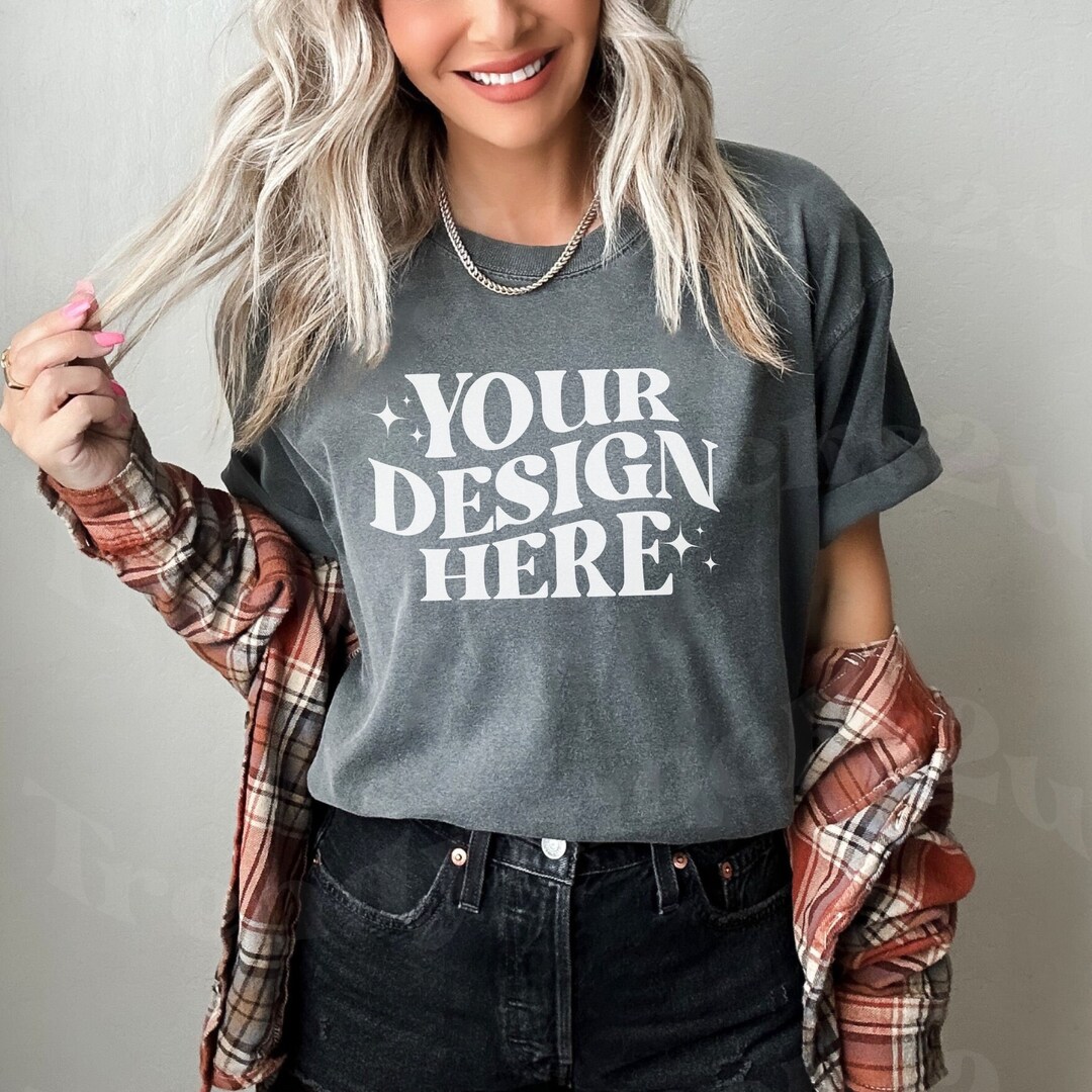 Comfort Colors 1717 Pepper Mockup, Comfort Colors Fall Mockup, Comfort ...