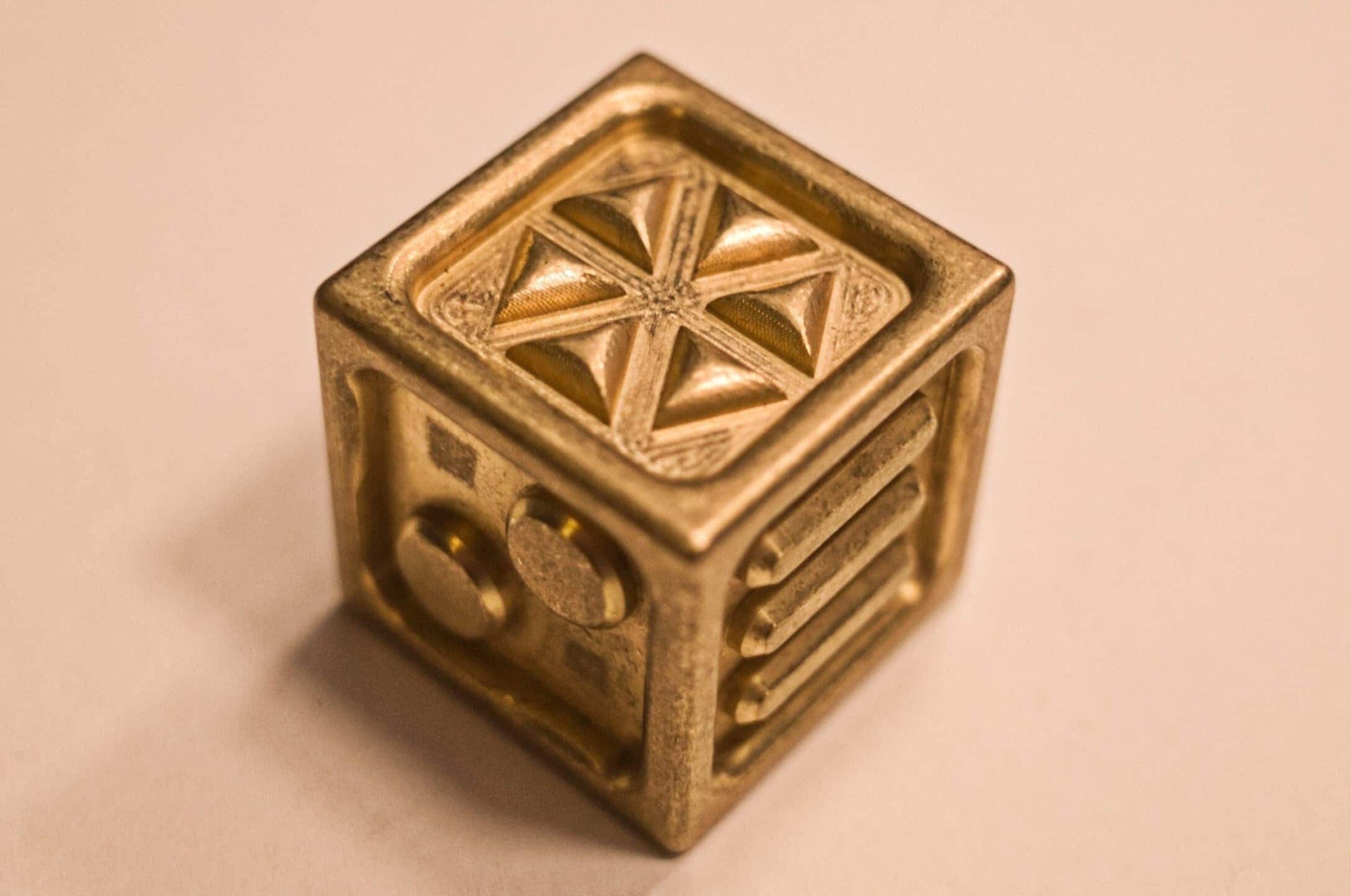 Brass Dice - 20mm - Tumbled Finish - (1) - Etsy