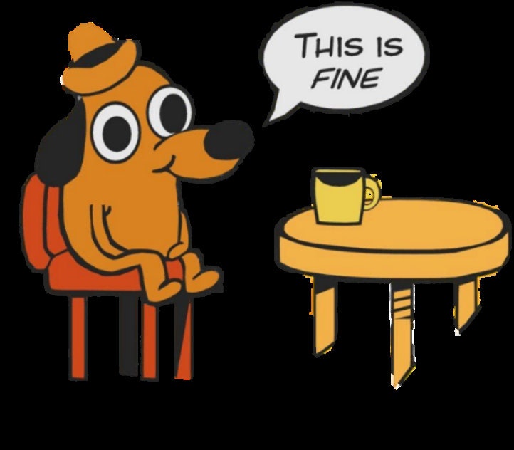 Transparent Meme Pic for Memes PNG for POD This is Fine Transparent Png ...