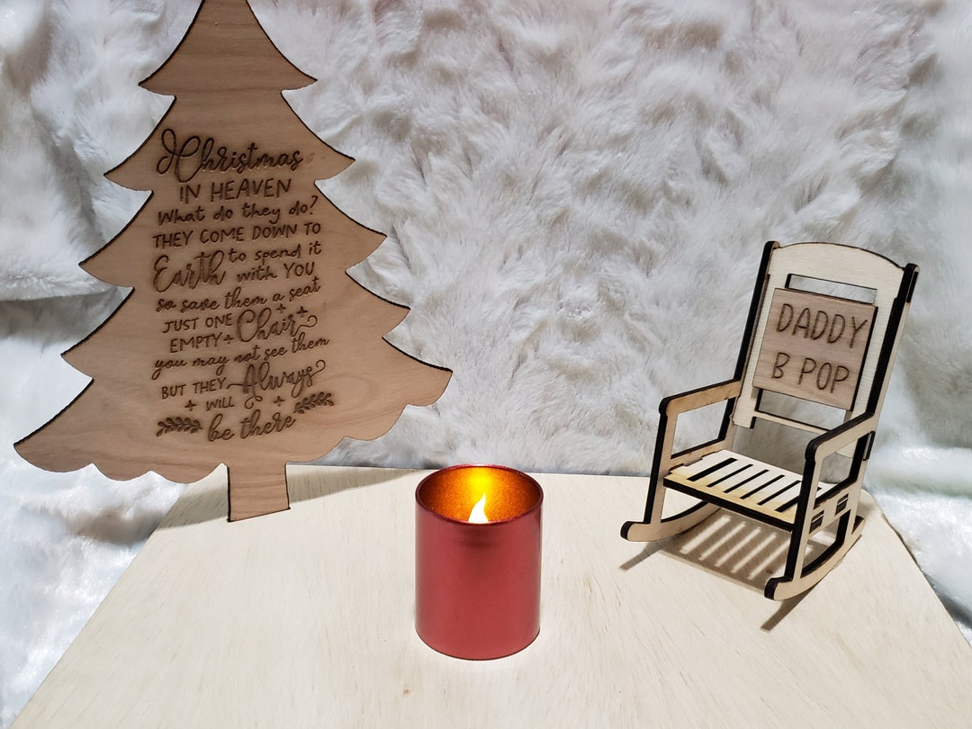 Memorial Gift Christmas in Heaven| Christmas in Heaven Setting ...
