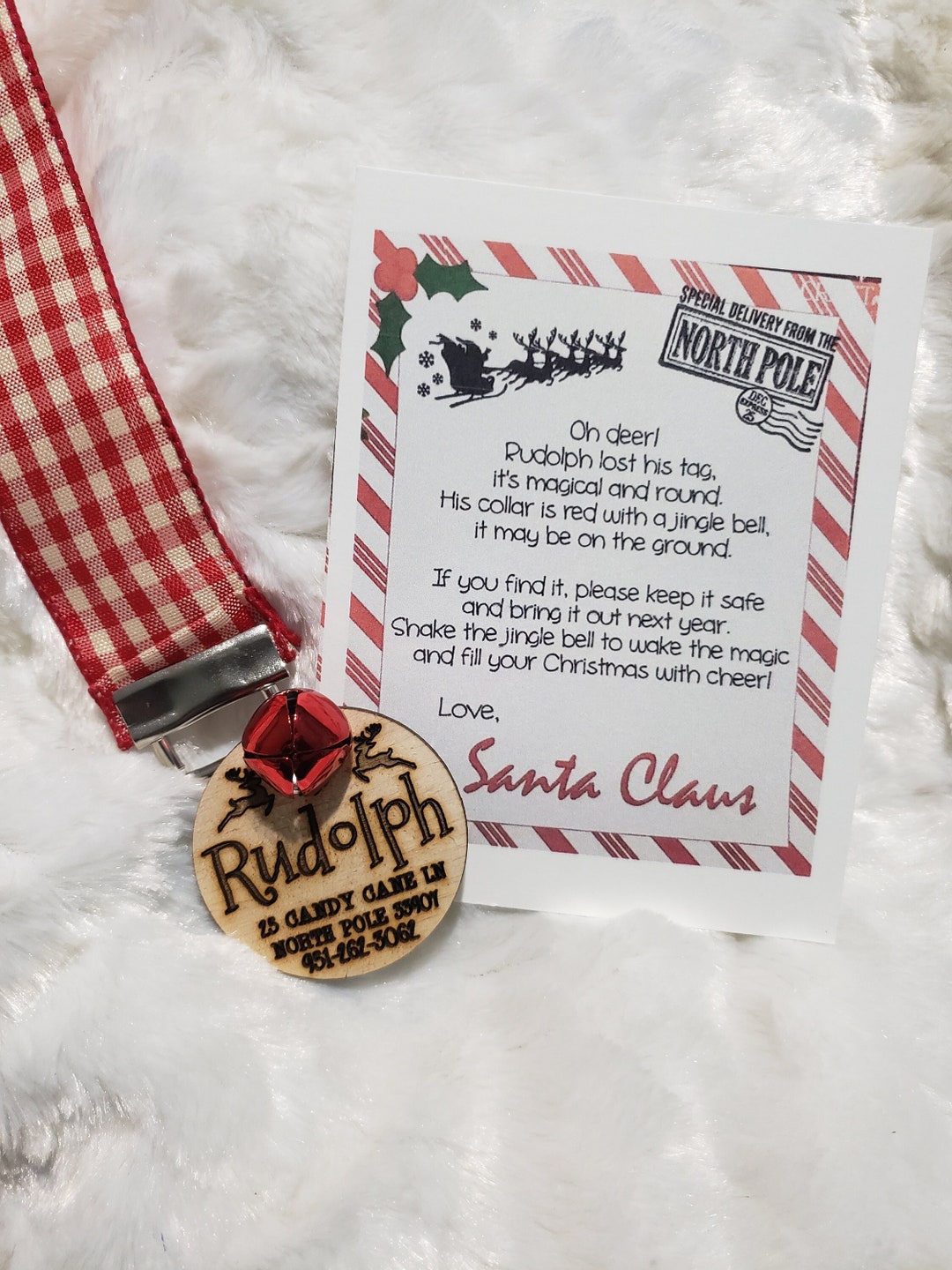 Rudolph's Lost Tag & Letter| Rudopl's Lost Collar| Children's Gift ...