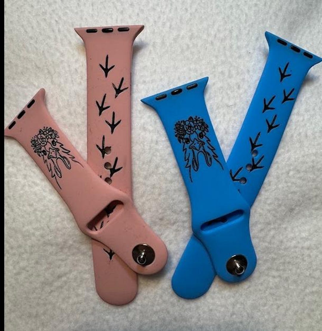 Chicken Mama Watch Band | Farm Animal Smartwatch Band | Flower Chicken ...