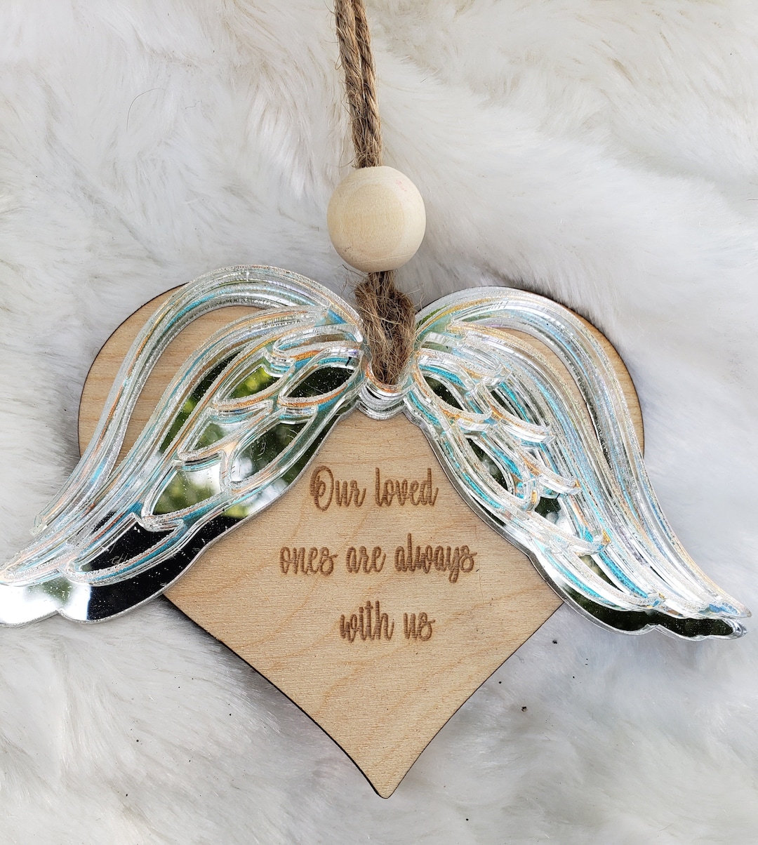 Angel Memorial Ornament| Angel Wings Ornament| Angel Christmas Ornament ...