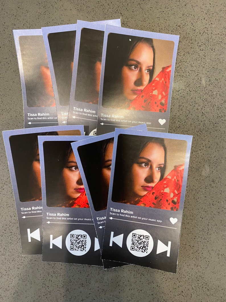 Customized QR Code Stickers for Musicians, Singers, Songwriters ...