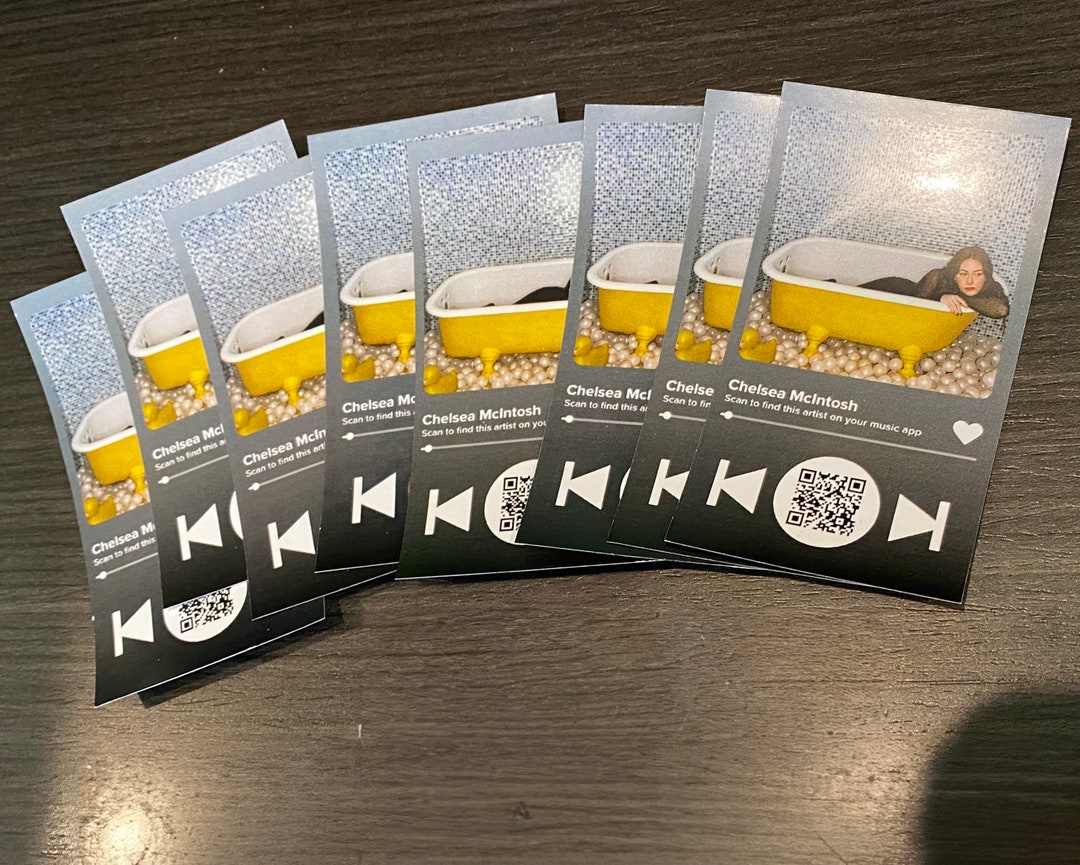 Customized QR Code Stickers for Musicians, Singers, Songwriters ...