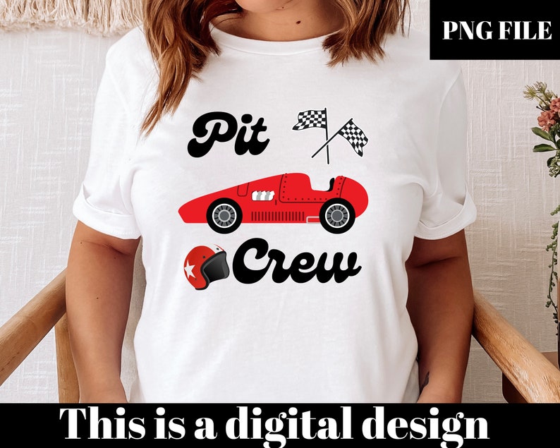 Pit Crew Png, Pit Crew Shirt Design, Retro Race Car Png, Files for Sublimation, Heat Transfer - Etsy