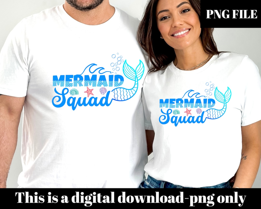 Mermaid Squad Png, Mermaid Girl Png, Mermaid Birthday Girl Png ...