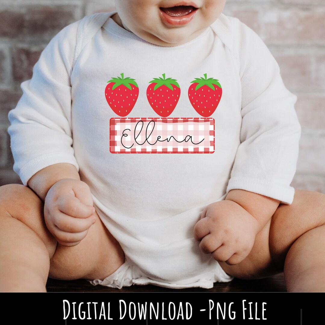 Personalized Kid Name Strawberry Png, Strawberry Name Plate Png ...