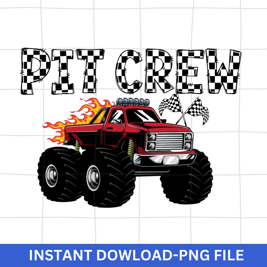 Pit Crew Birthday Png Monster Truck Family Png Pit Crew Family Png