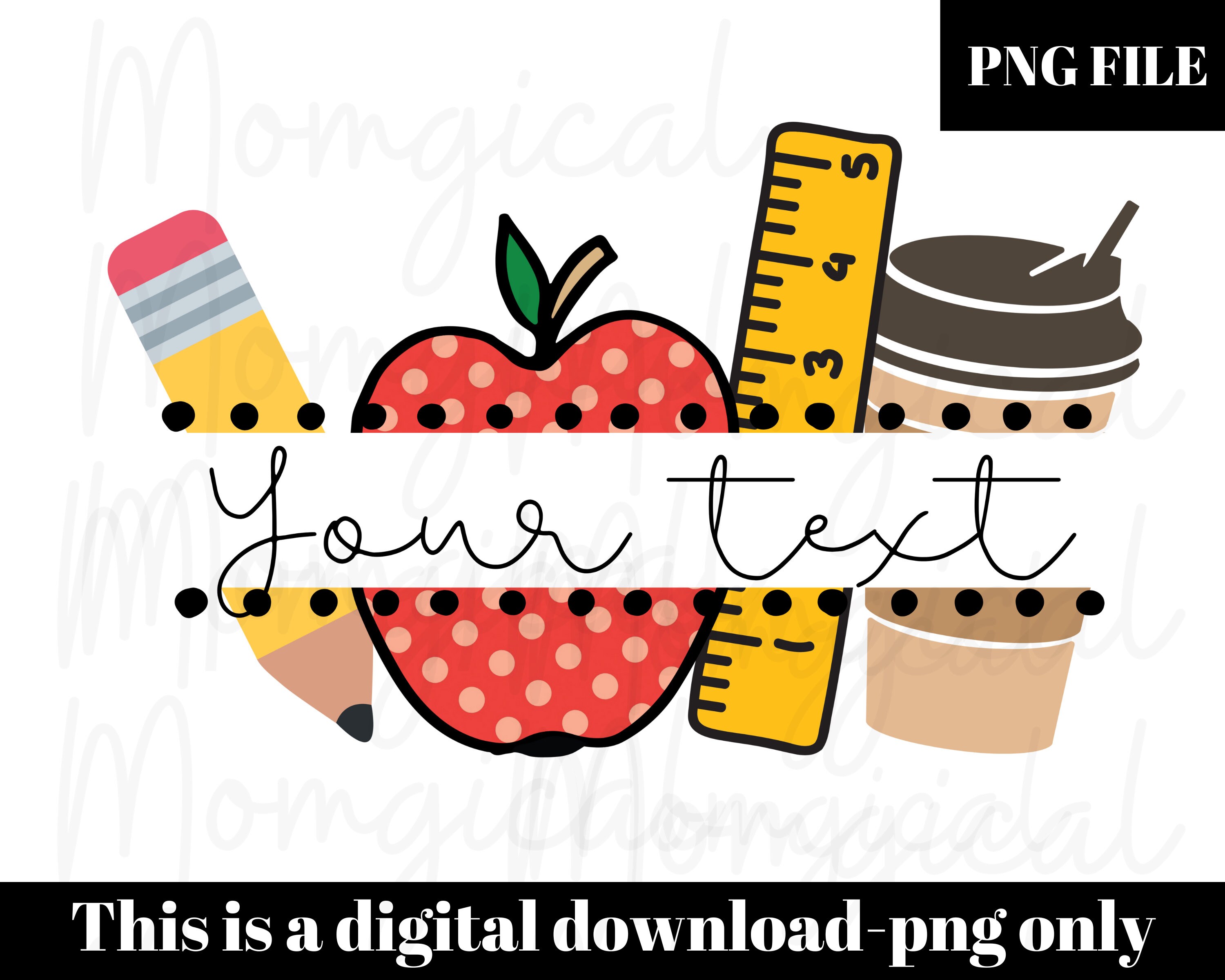 Teacher Name Frame Png Teacher Png 1st Grade Teacher - Etsy