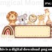Zoo Name Plate Frame PNG Design, Zoo Crew Png, Zoo Animals Digital ...