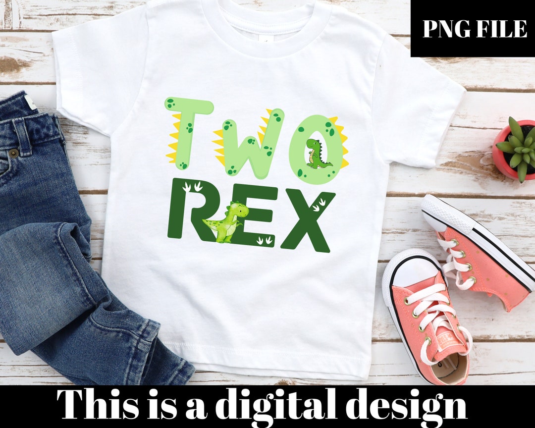 2 Rex Png, Two Rex Png, Dinosaur Png, Dinosaur 2nd Birthday Png, Dino ...