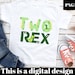 2 Rex Png, Two Rex Png, Dinosaur Png, Dinosaur 2nd Birthday Png, Dino ...