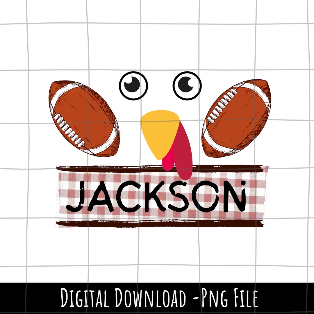 Turkey Name Png, Personalized Kid Name Png, Cute Thanksgiving Png for ...