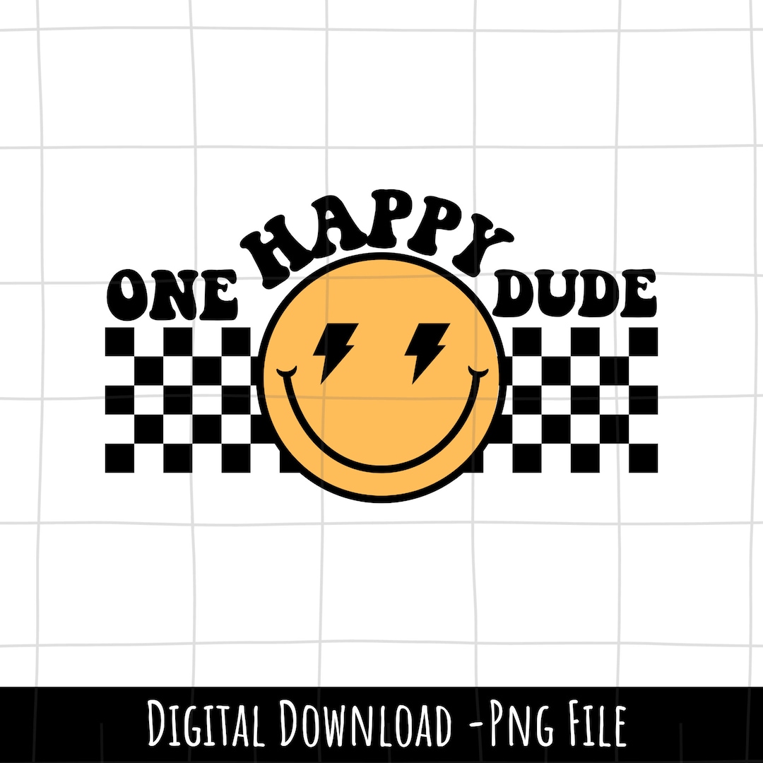 One Happy Dude PNG, 1st Birthday Design (digital Download) - Etsy