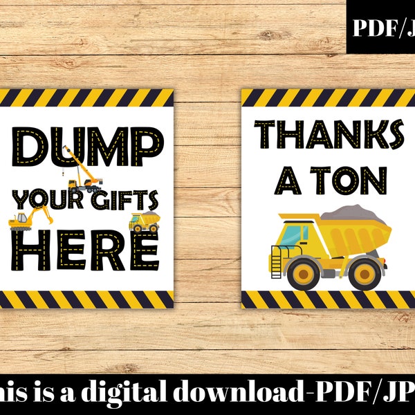 Construction Thanks - Etsy