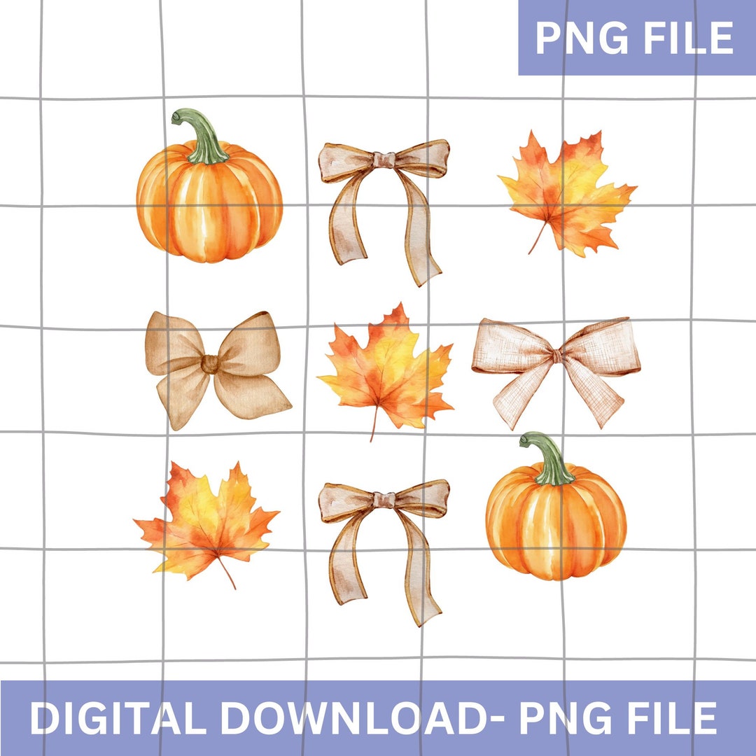 Fall Coquette Bow Png, Fall Png, Fall Shirt Png, Autumn Pumpkin Bow Png ...