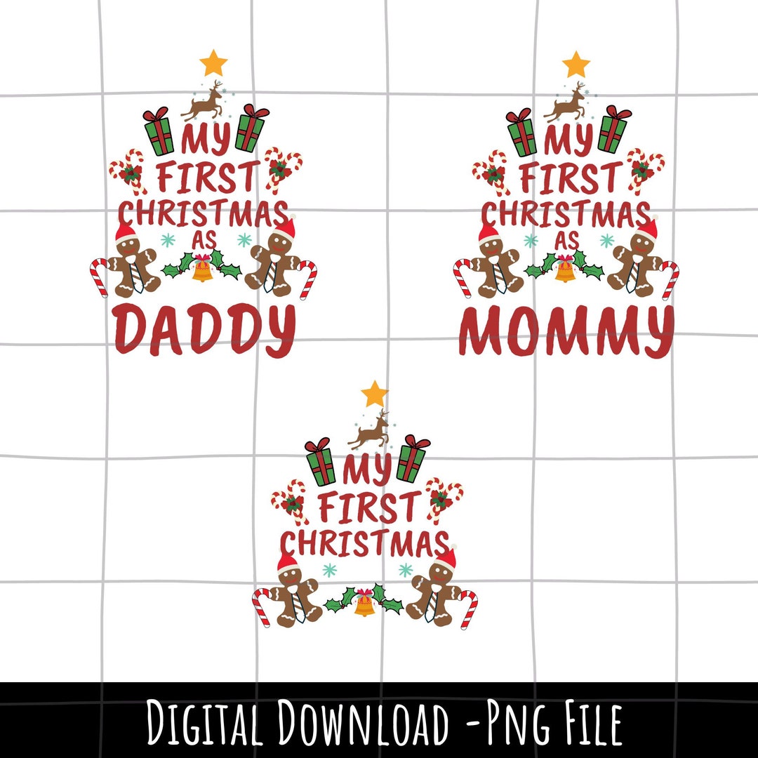 My First Christmas Png, First Christmas as Mommy, First Christmas as ...