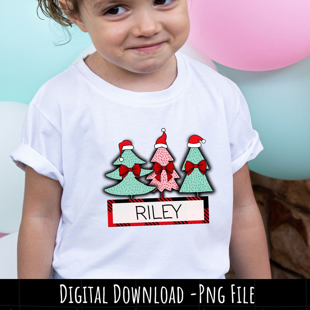 Personalized Kid Name Christmas Png, Cute Christmas Png for Kids ...