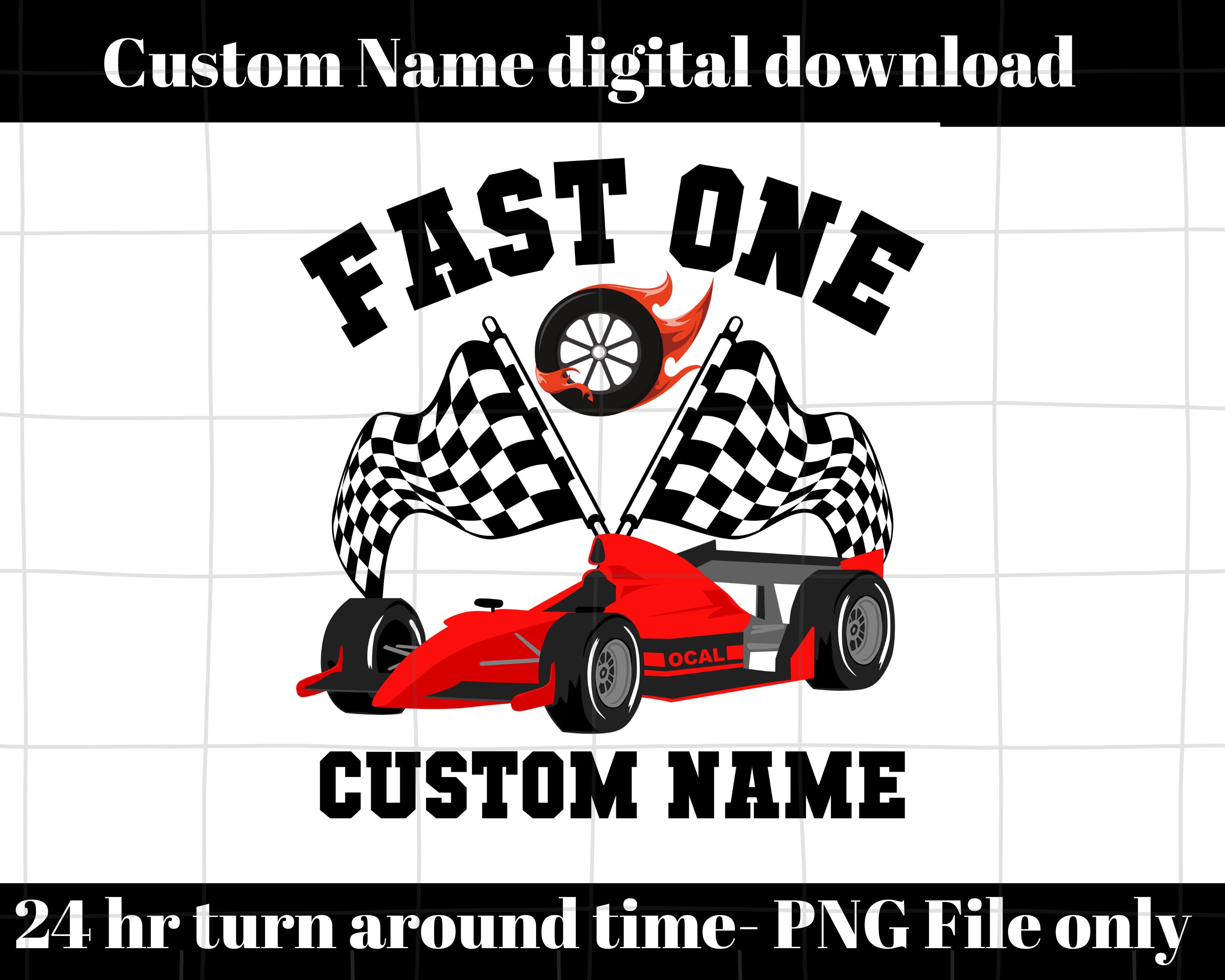 Fast One Birthday Png Race Car Family Png Pit Crew Family - Etsy