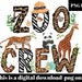 Zoo Crew Png, Zoo Animals Digital Download, Sublimation, Zoo Trip Png ...