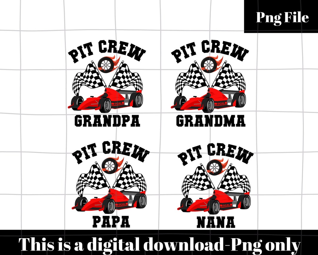 Two Fast Birthday Png, Race Car Family Png, Pit Crew Family Png, Pit ...