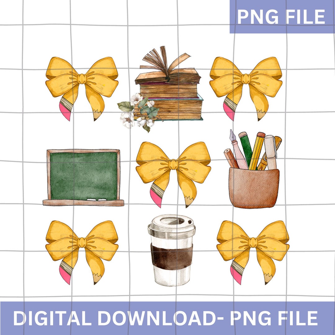 Coquette Teacher Png, Teacher Bow Png, Back to School Png, Teacher ...