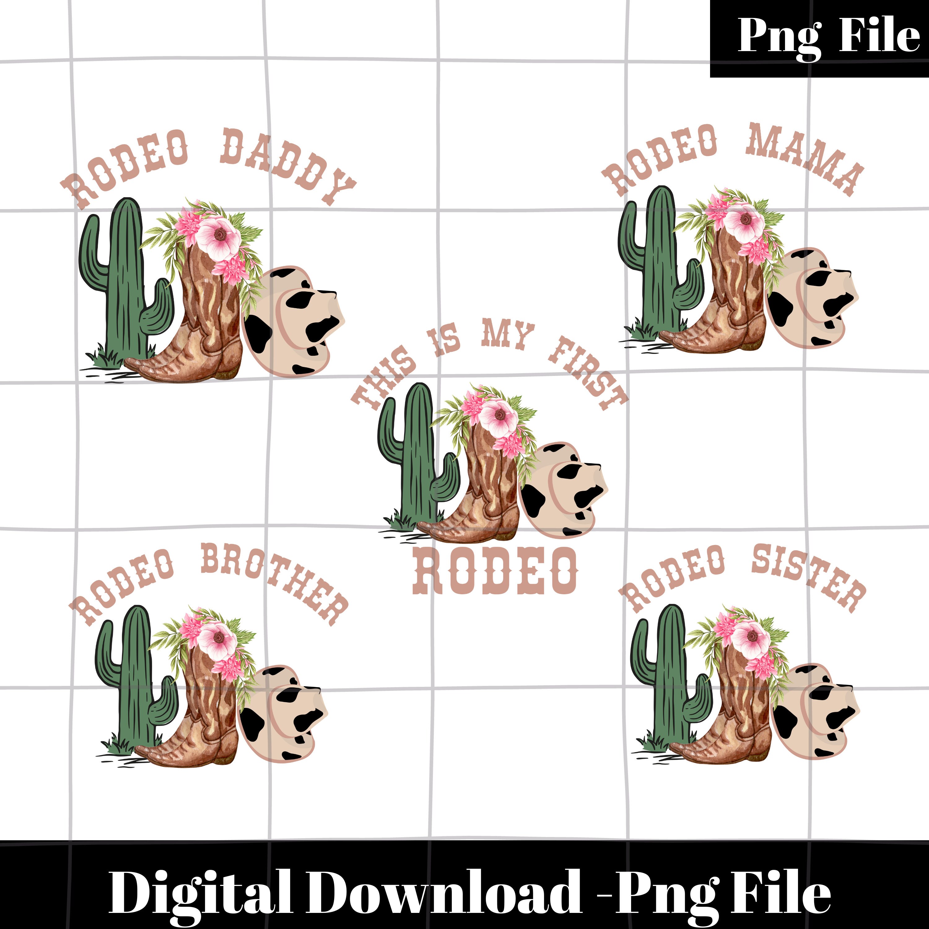 This is My First Rodeo Png Pink Cow Girl Png Cowboy Birthday - Etsy