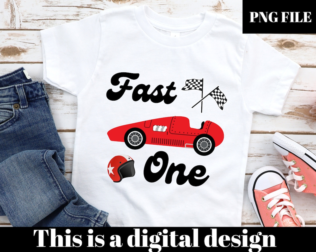 Fast One Birthday Png, Retro Fast One, Fast One Png, Race Car Png ...