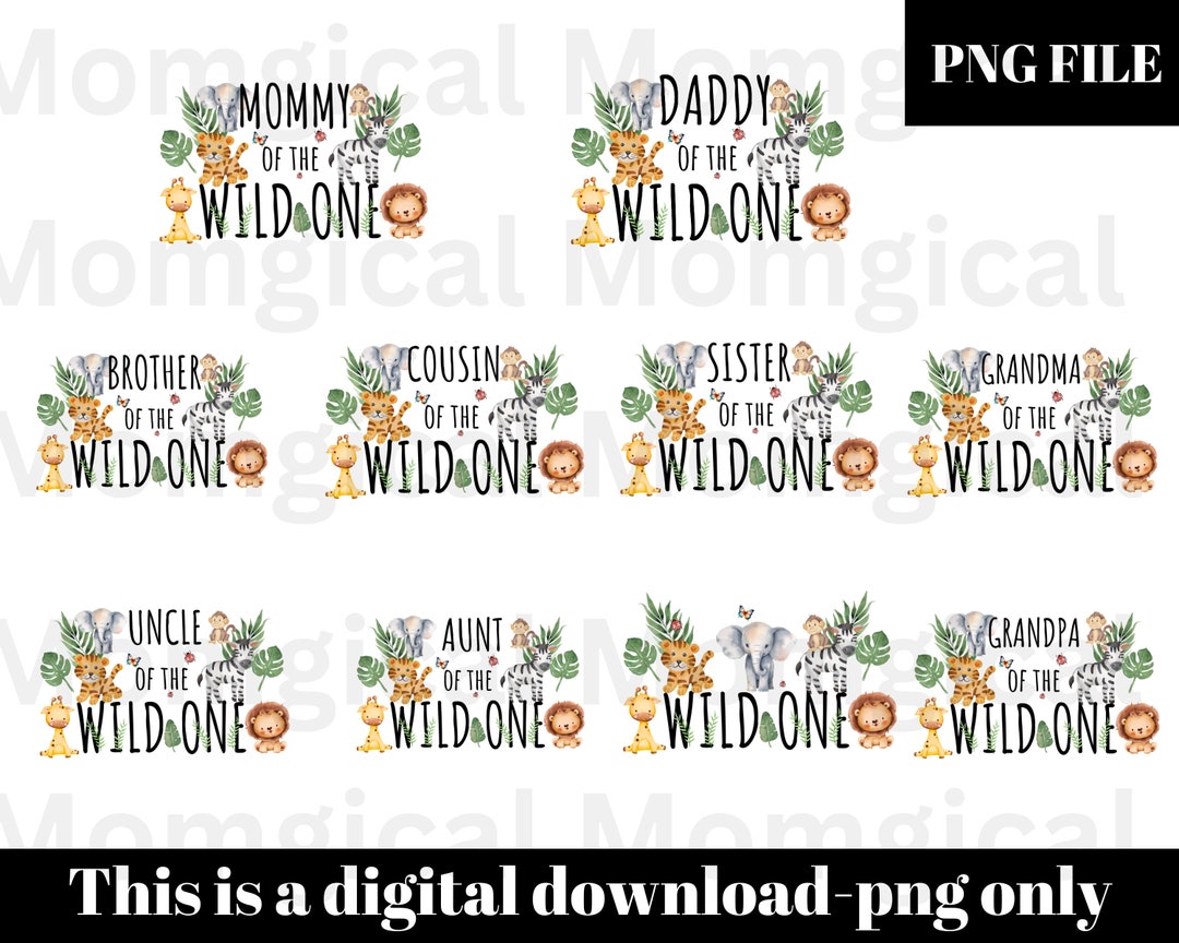 Wild One Family Png, Mom of the Wild One, Birthday Family Wild One ...