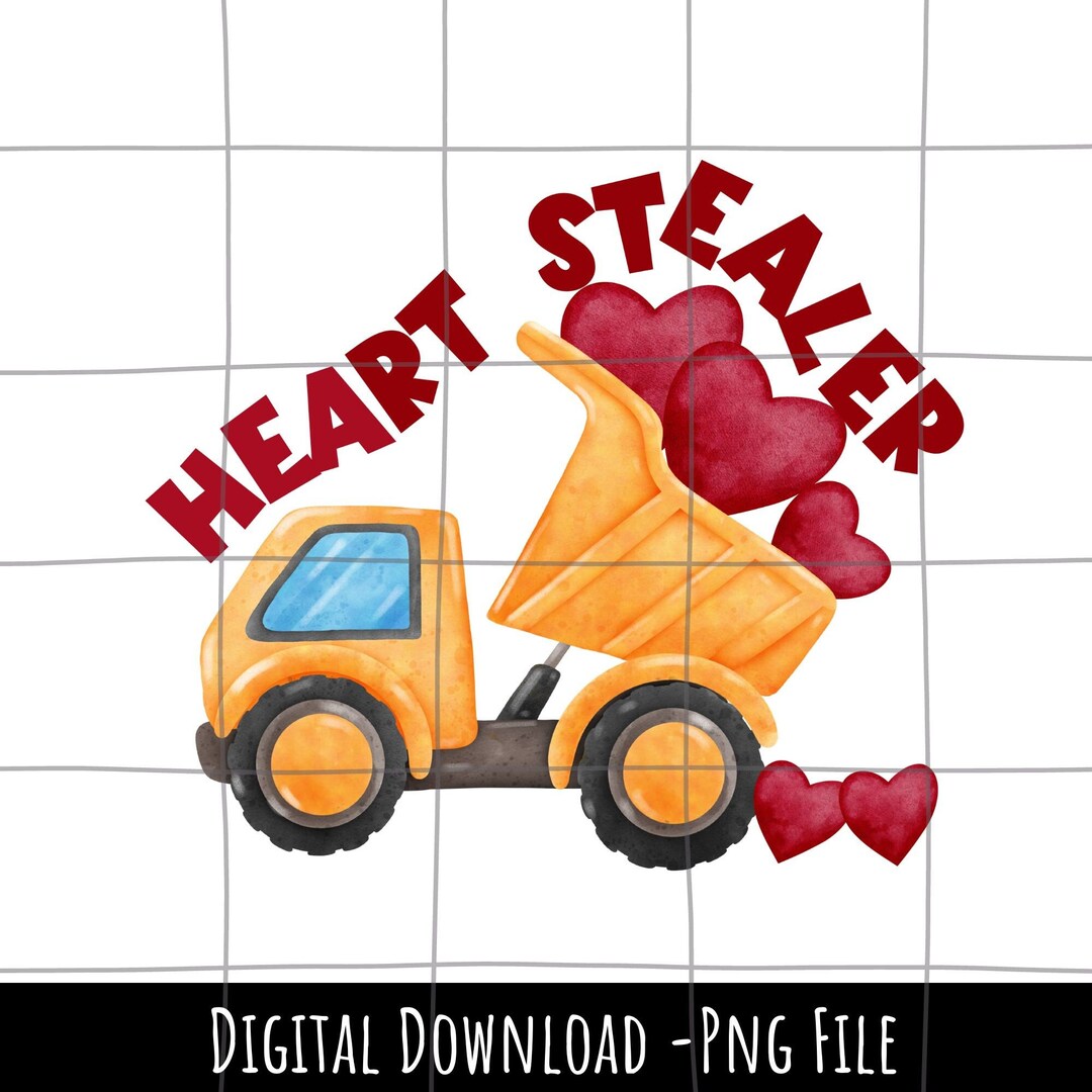 Construction Truck Valentines Png, Valentine Dump Truck Png, Valentine ...