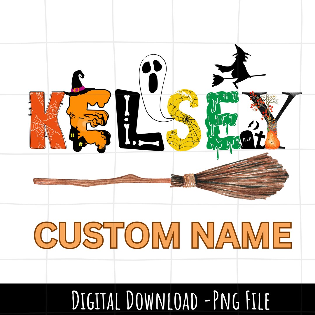 Custom Name Halloween, Personalized Halloween, Halloween Design Kids ...