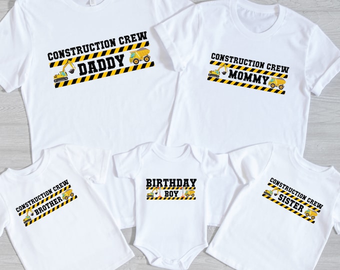 Construction Family Birthday Png, Construction Crew Png, Birthday Boy ...