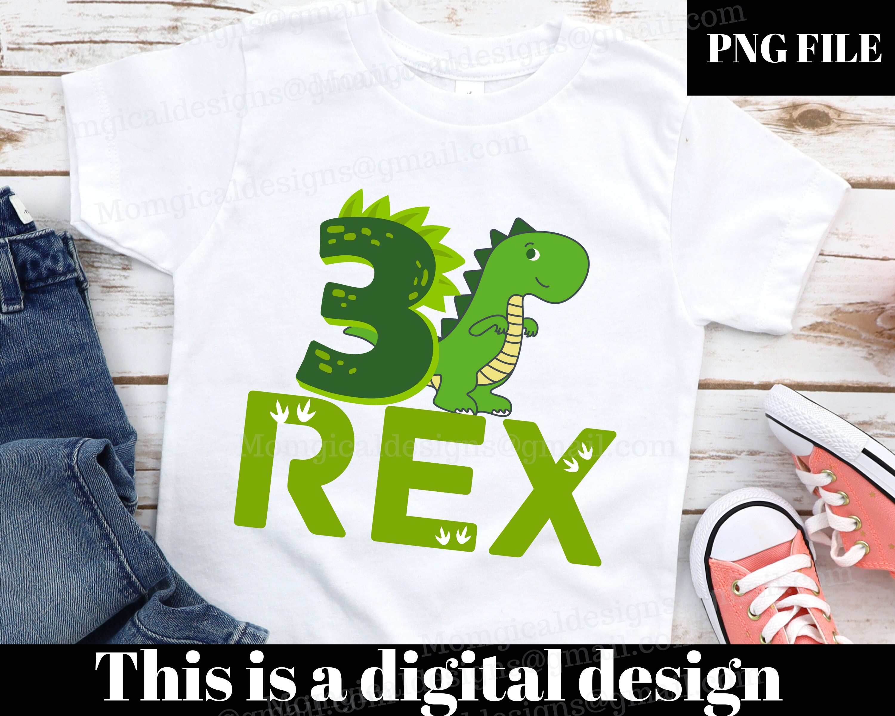3 Rex Png Three Rex Png Dinosaur Png Dinosaur 3rd Birthday - Etsy Canada