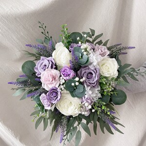 Lavender Bridal Bouquet, Lavender Wedding Bouquet, Lilac Bridal Bouquet ...
