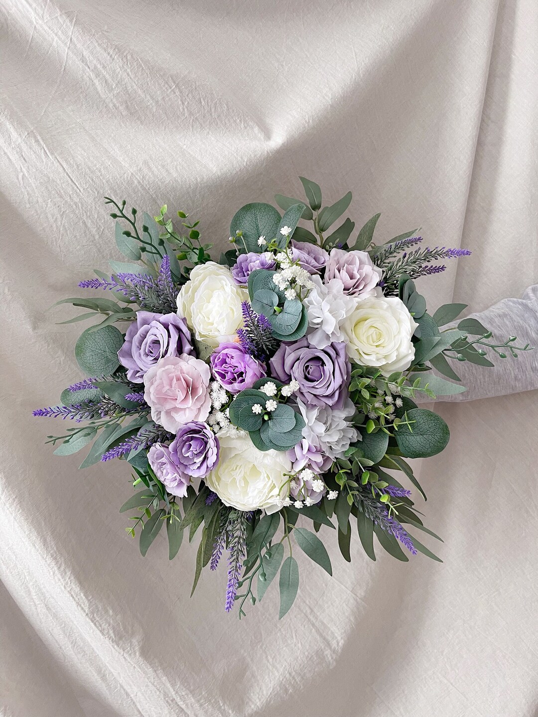 Lavender Bridal Bouquet, Lavender Wedding Bouquet, Lilac Bridal Bouquet ...