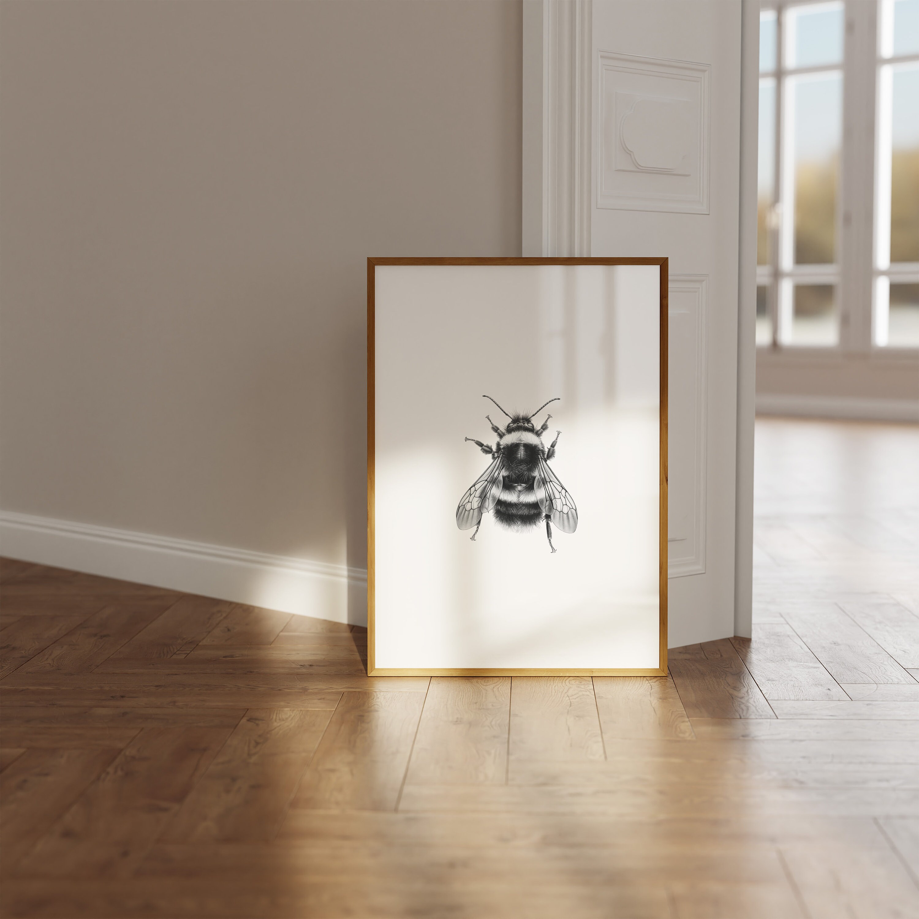 Bumblebee Print Bug Digital Artwork Bee Art Bumblebee Wall Art for Bug ...