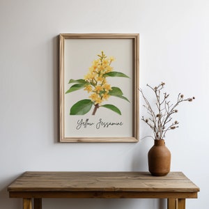 SOUTH CAROLINA Yellow Jessamine State Flower Line Art - Flower Line Art ...