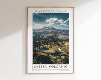 Lassen Volcanic National Park Poster - Etsy