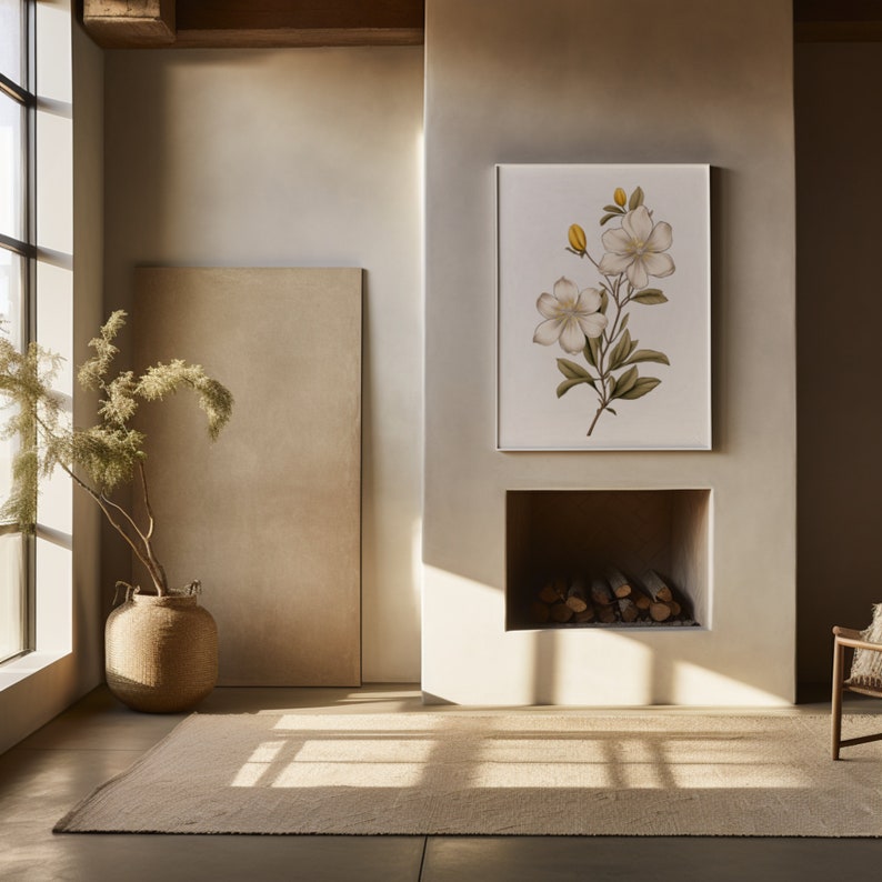 SOUTH CAROLINA Yellow Jessamine State Flower Line Art Flower Line Art ...