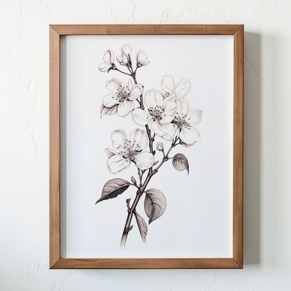 Apple Blossom Print - Etsy