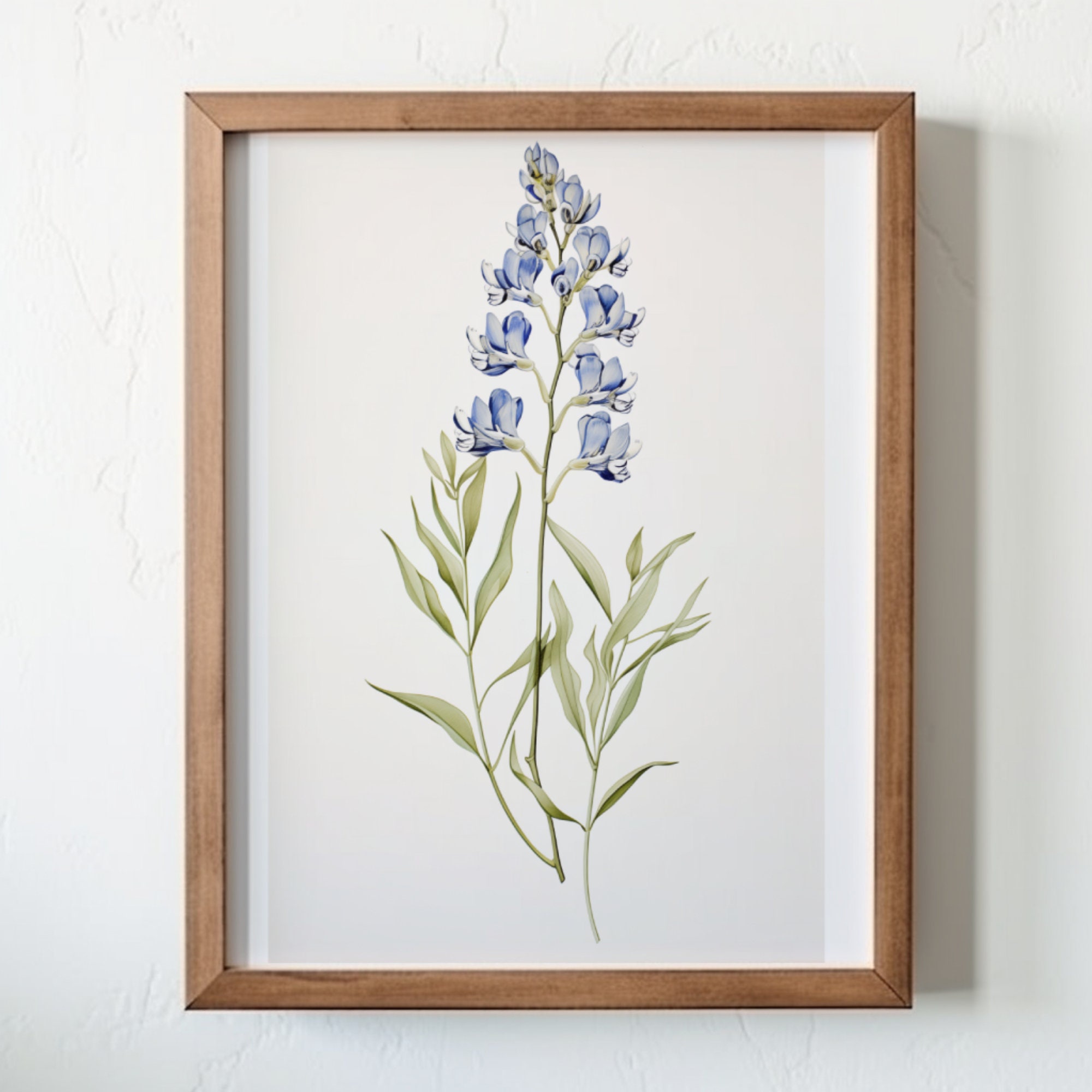 TEXAS Bluebonnet State Flower Line Art Minimalistic Flower Line Art ...