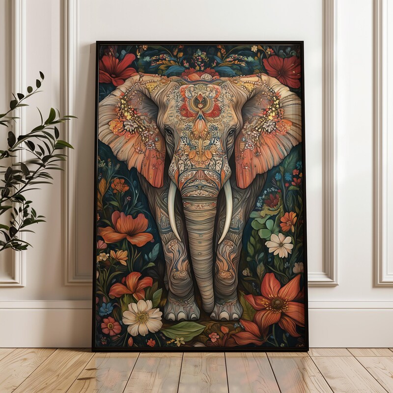 Elephant Art Print - Etsy