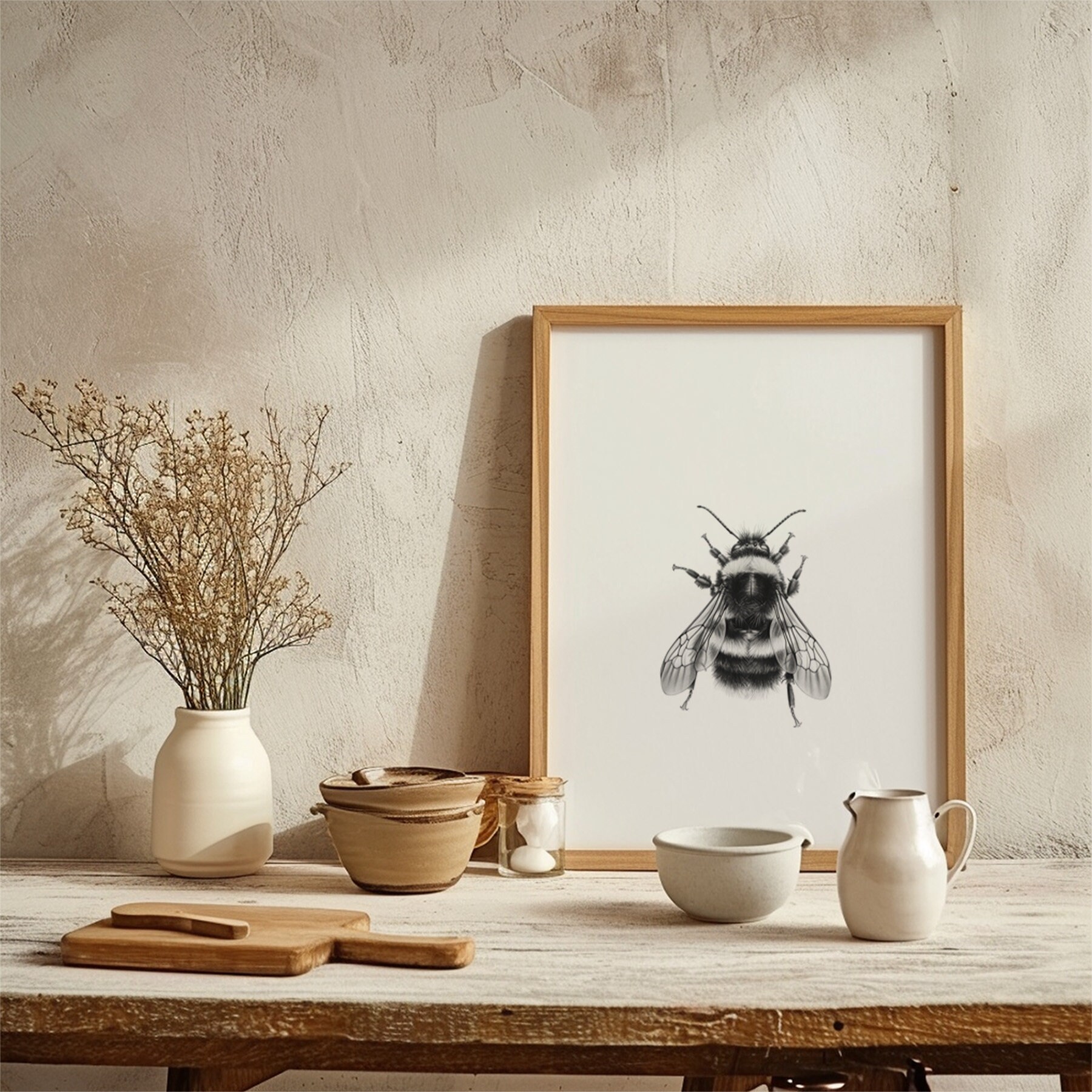 Bumblebee Print Bug Digital Artwork Bee Art Bumblebee Wall Art for Bug ...