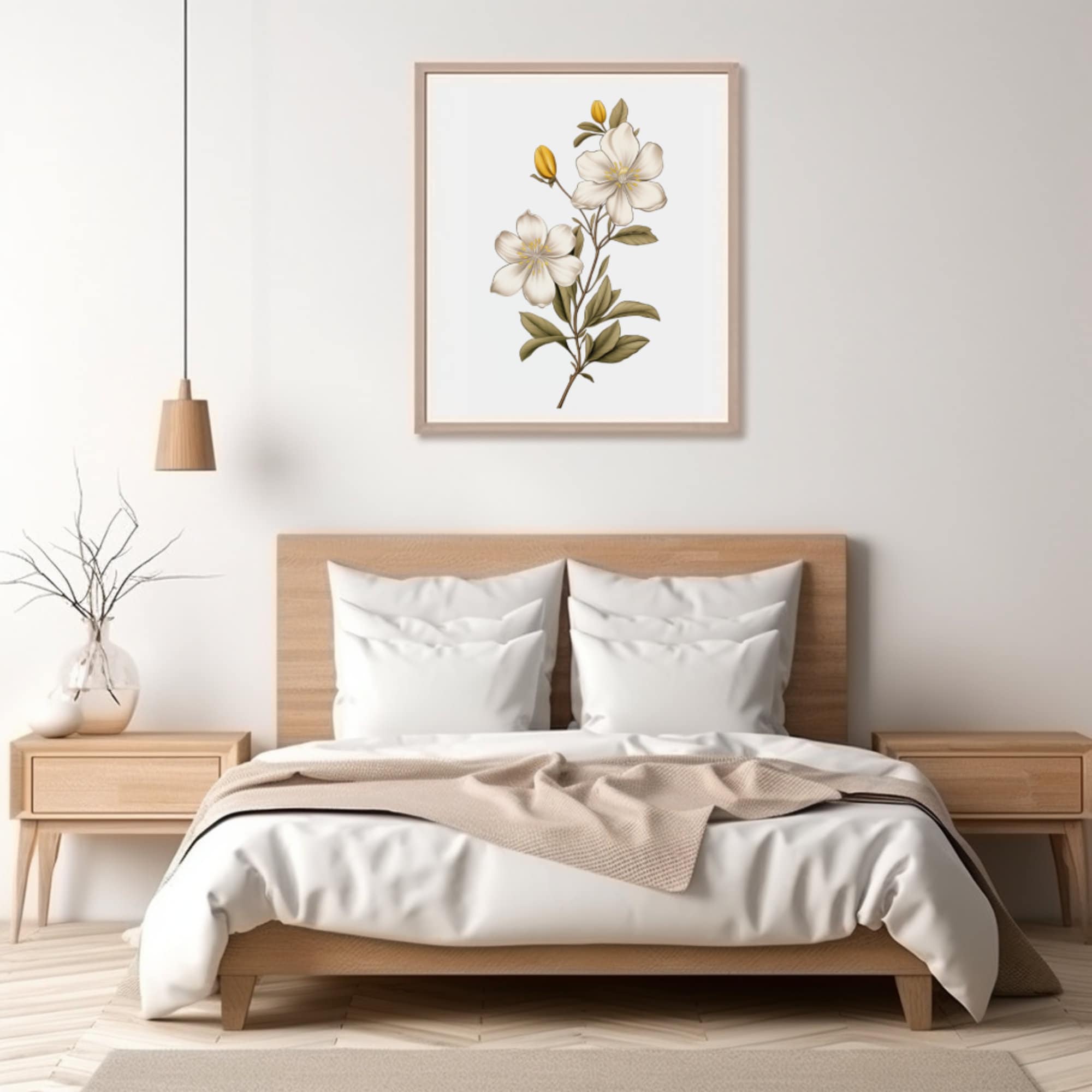 SOUTH CAROLINA Yellow Jessamine State Flower Line Art Flower Line Art ...