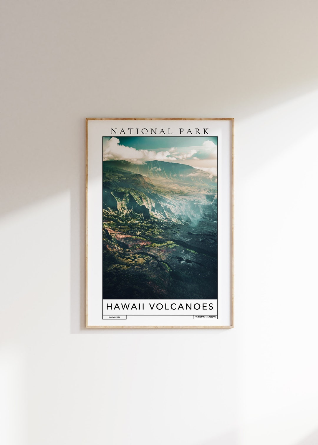 Hawaii Volcanoes National Park Travel Poster (digital Download) - Etsy
