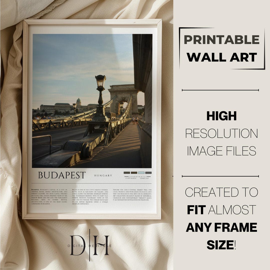 Travel Print Budapest Wall Art Budapest Poster Hungary Photo Print ...